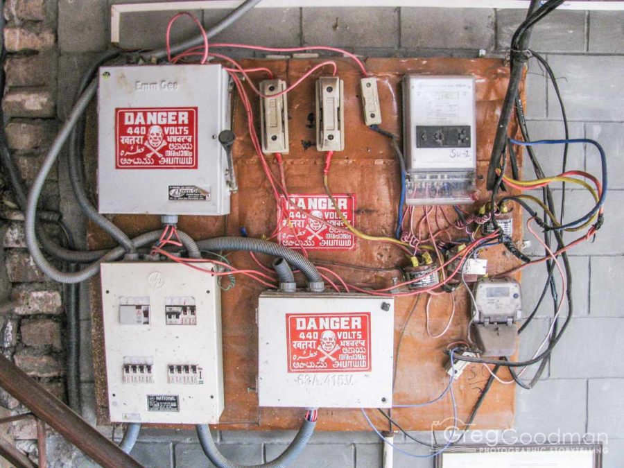 Absurd and Shoddy Electric Wiring in India + Asia